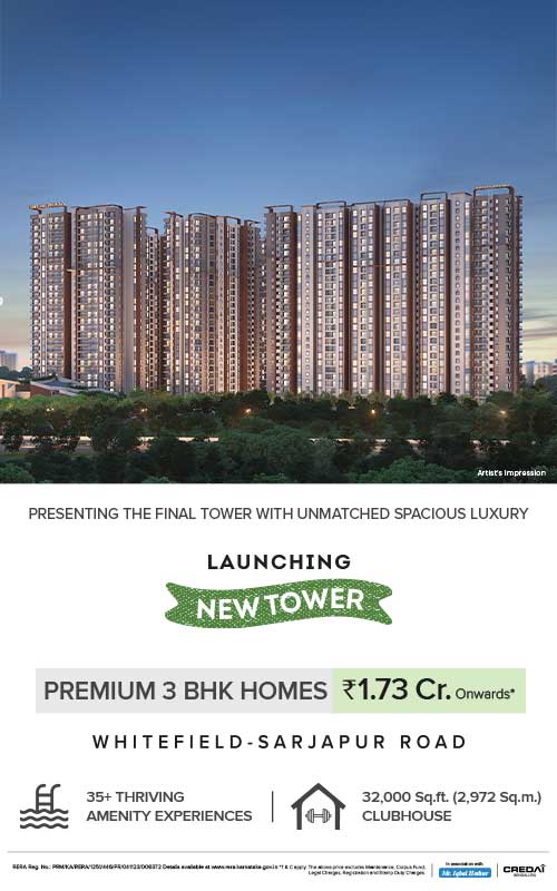 Brigade Sanctuary 3 & 4 BHK Apartments Whitefield-Sarjapur Road
