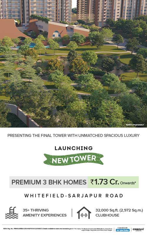 Brigade Sanctuary 3 & 4 BHK Apartments Whitefield-Sarjapur Road